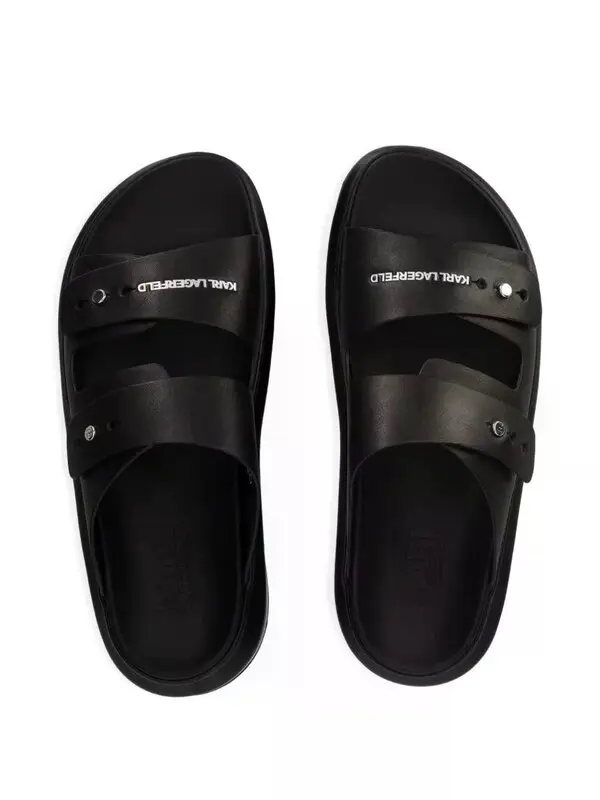 Karl Lagerfeld Leather Slides