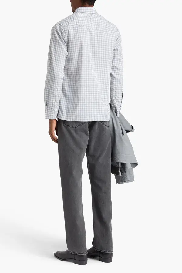 Officine Générale Arsene Gingham Cottontwill Shirt