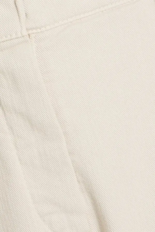 Brunello Cucinelli High-rise Wide-leg Jeans - Ecru
