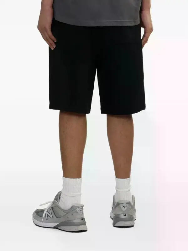 New Era Logo-patch Shorts - Black