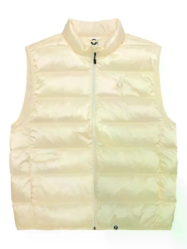 AAPE BY *A BATHING APE® Quilted Logo-plaque Gilet - Neutrals