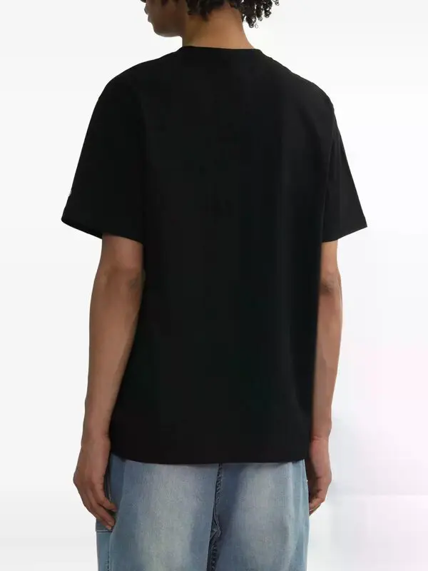 New Era Rhinestone-embellished Logo T-shirt - Black