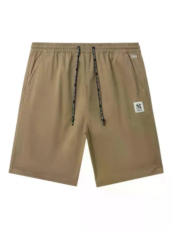 New Era Logo-patch Shorts - Neutrals