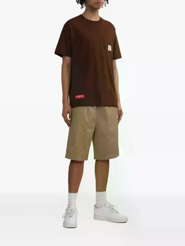 New Era Logo-patch Shorts - Neutrals