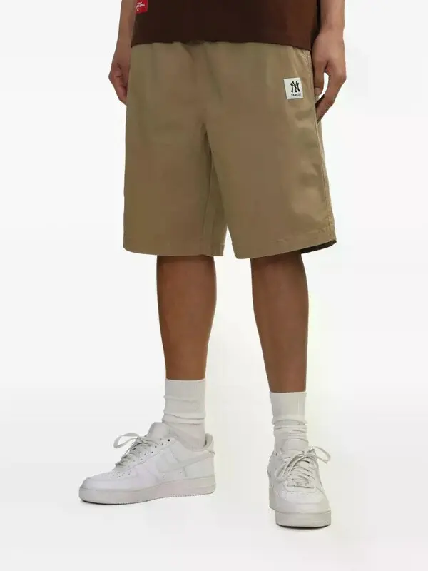 New Era Logo-patch Shorts - Neutrals