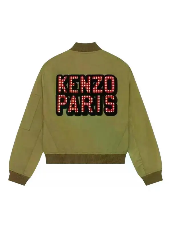 Kenzo Gingham-patch Bomber Jacket