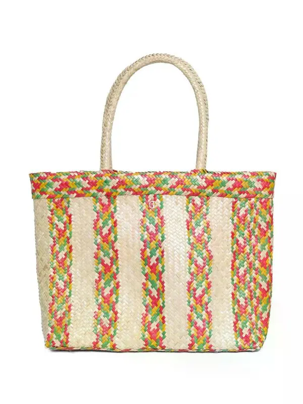 BRIGITTE Bahia Striped Woven Beach Bag