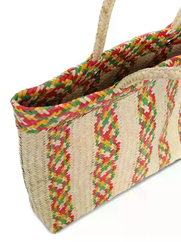 BRIGITTE Bahia Striped Woven Beach Bag