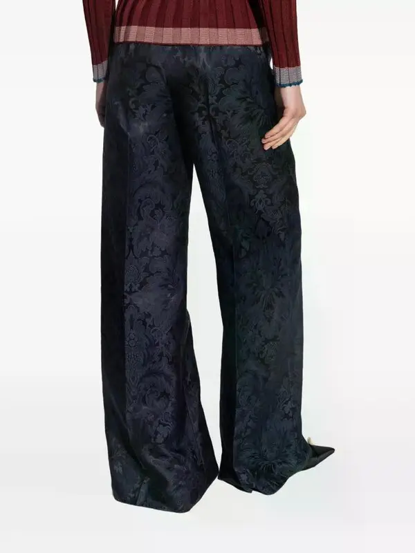 Etro Damask-pattern Straight Trousers