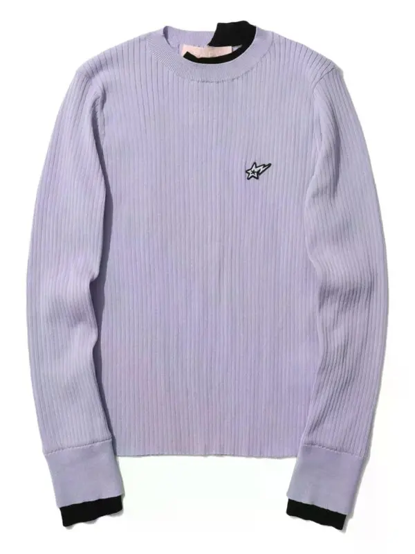 A BATHING APE Ribbed Star-embellished Sweater