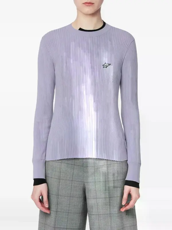 A BATHING APE Ribbed Star-embellished Sweater