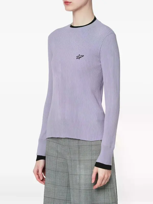 A BATHING APE Ribbed Star-embellished Sweater