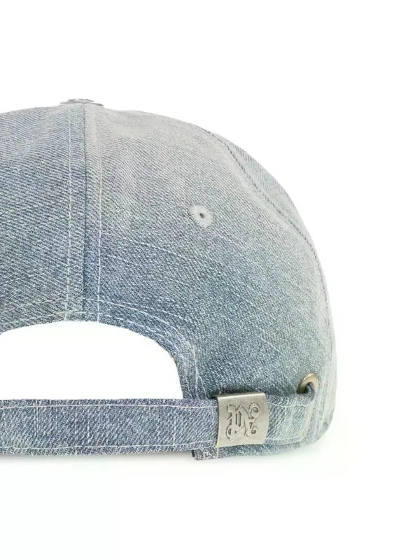 Palm Angels Logo-embroidered Denim Cap