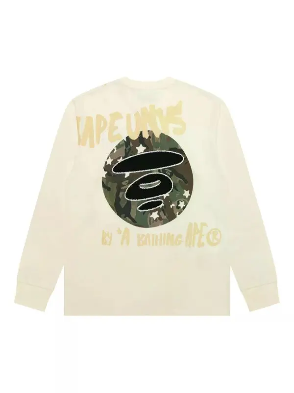 AAPE BY *A BATHING APE Star-detail Camo-print Long-sleeved Sweatshirt