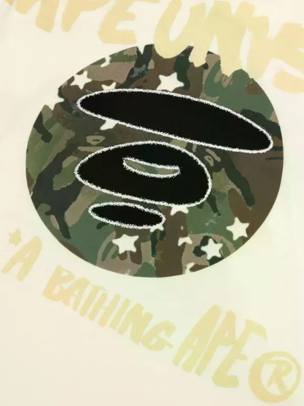 AAPE BY *A BATHING APE Star-detail Camo-print Long-sleeved Sweatshirt