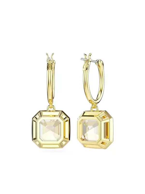 SWAROVSKI Millenia Crystal Hoop Earrings - Gold