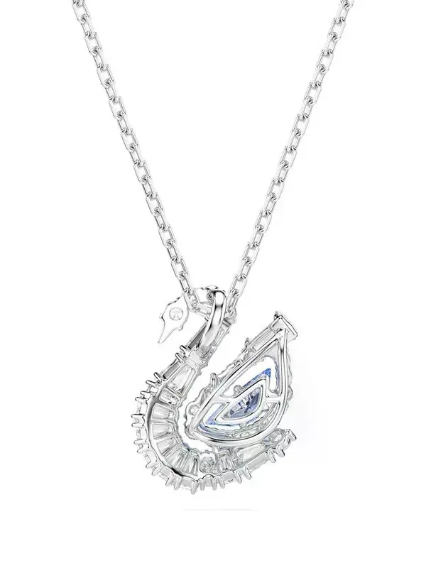 SWAROVSKI Swan Crystal Necklace - Silver