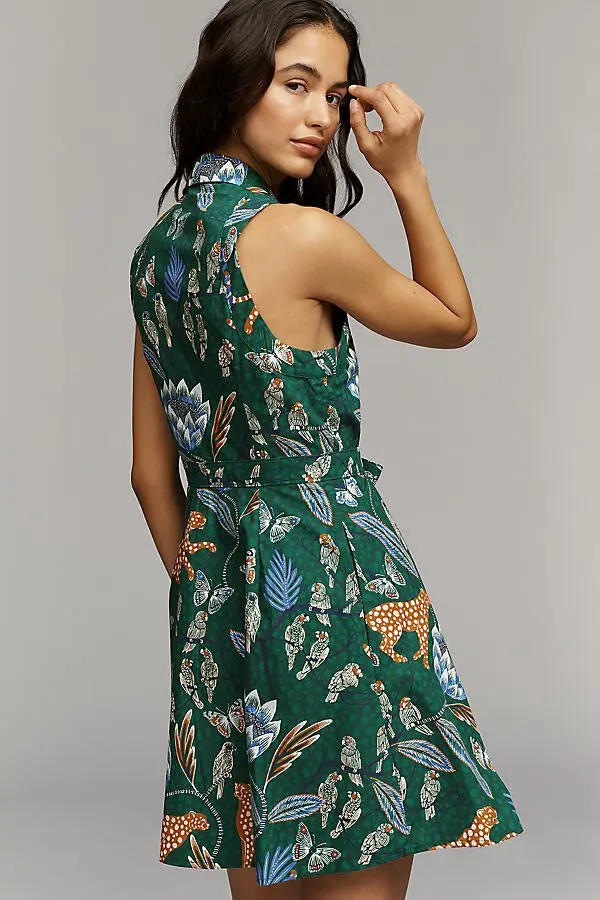 Maeve Naomi Wilkson Fit & Flare Mini Shirt Dress