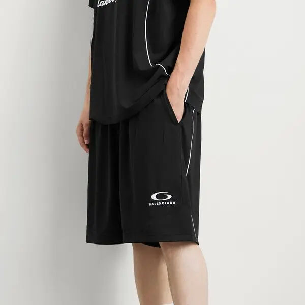 Balenciaga Automobili Lamborghini Baggy Shorts - Black | Editorialist