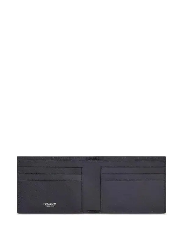 FERRAGAMO Gancini Leather Cardholder - Grey