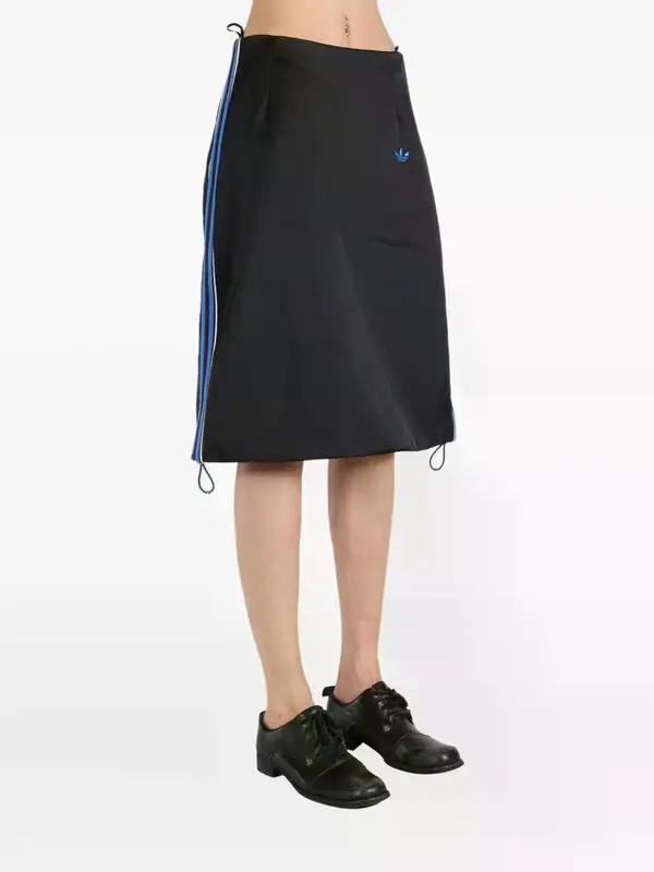 Adidas Satin Stripe-detail Skirt