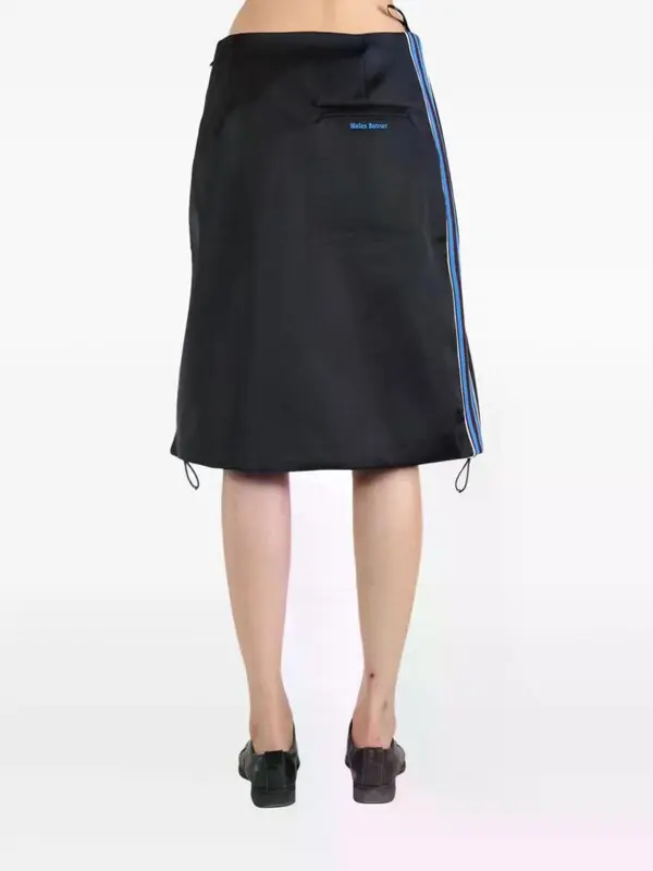 Adidas Satin Stripe-detail Skirt