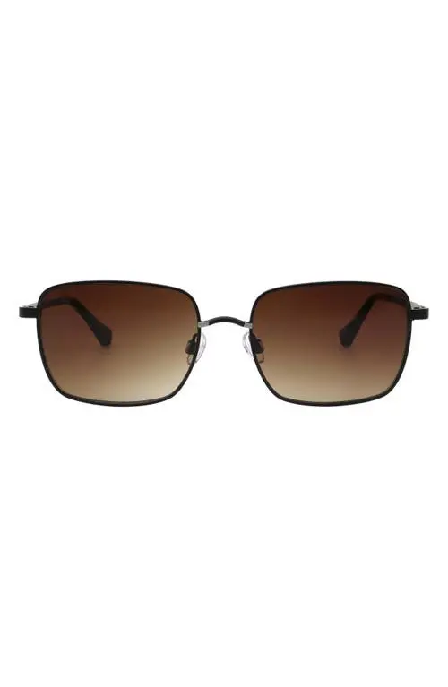 FLORENCE BY MILLS 54mm Square Sunglasses - Matte Black