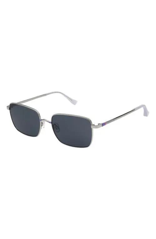 FLORENCE BY MILLS 54mm Square Sunglasses - Silver