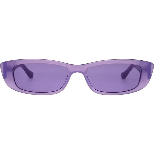 FLORENCE BY MILLS 53mm Rectangular Sunglasses - Pearlised Purple