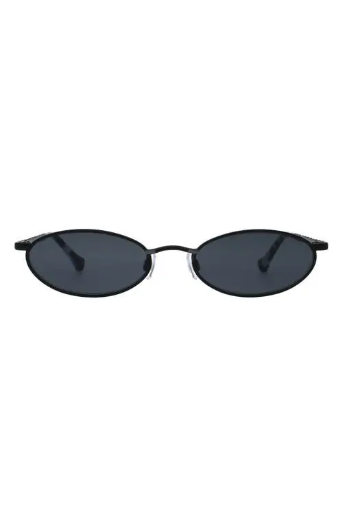 FLORENCE BY MILLS 54mm Oval Sunglasses - Matte Black