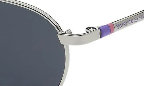 FLORENCE BY MILLS 51mm Oval Sunglasses - Silver