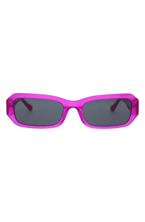 FLORENCE BY MILLS 54mm Rectangular Sunglasses - Fuchsia