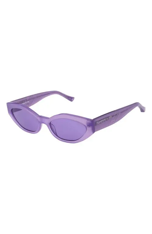 FLORENCE BY MILLS 54mm Cat-eye Sunglasses - Pearlised Purple