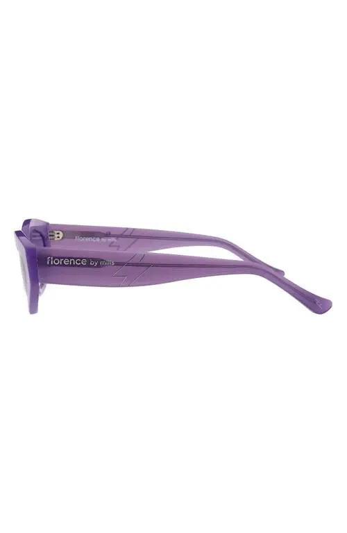 FLORENCE BY MILLS 54mm Cat-eye Sunglasses - Pearlised Purple