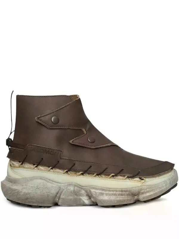 SALOMON Leather High-top Sneakers
