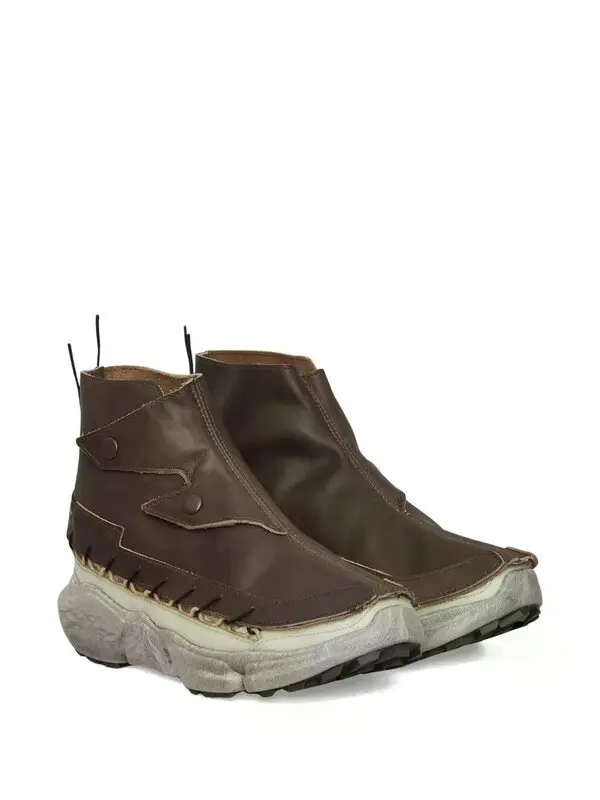 SALOMON Leather High-top Sneakers