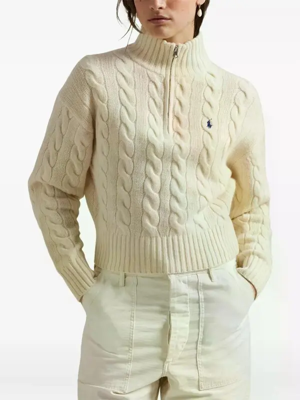 Polo Ralph Lauren Cable-knit Half-zip Sweater