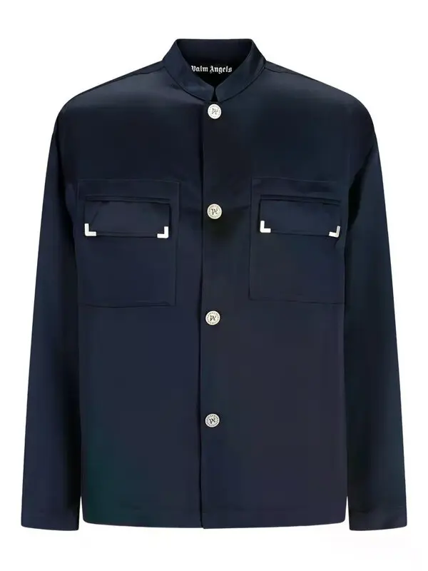 Palm Angels Long-sleeve Flap-pocket Shirt
