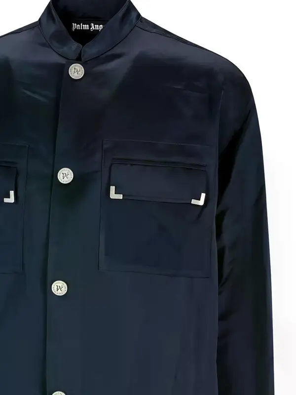 Palm Angels Long-sleeve Flap-pocket Shirt
