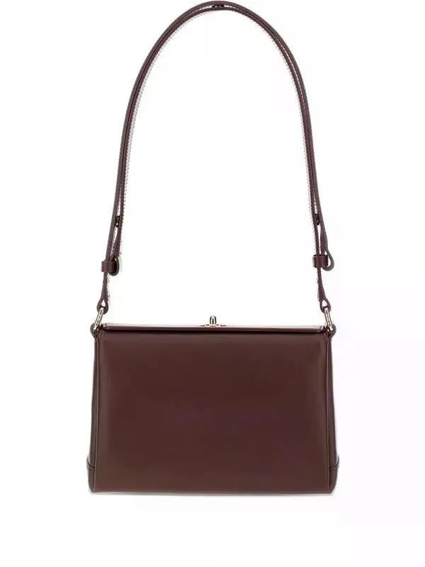 Plan C Leather Shoulder Bag - Red