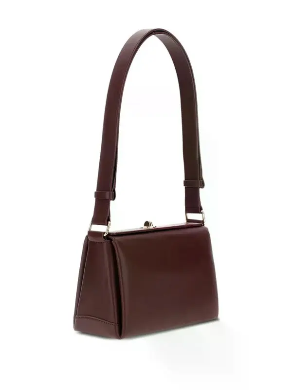 Plan C Leather Shoulder Bag - Red