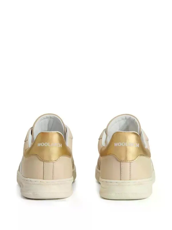 Woolrich Leather Stripe Sneakers - Neutrals
