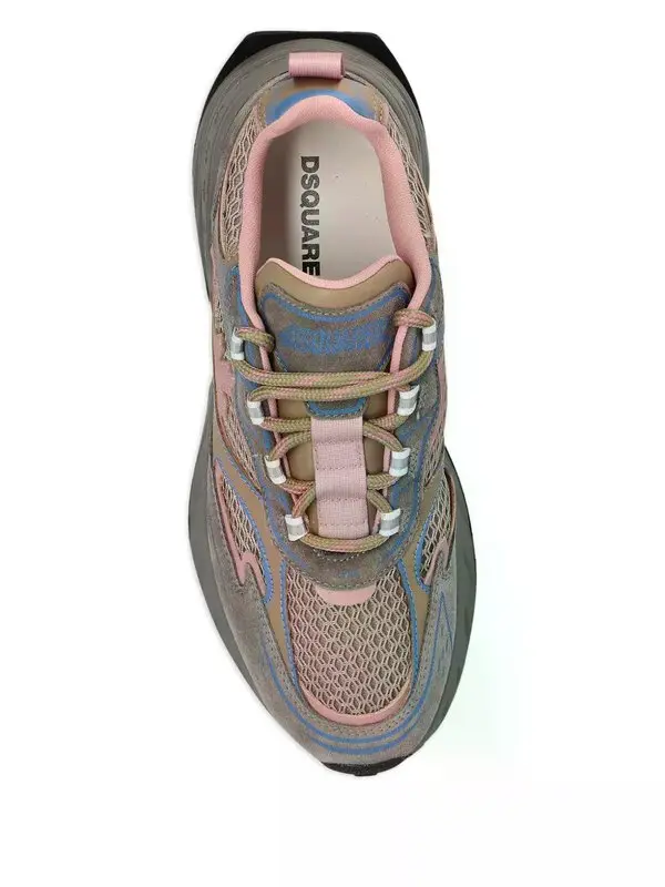 Dsquared2 Sprinter Suede And Mesh Sneakers
