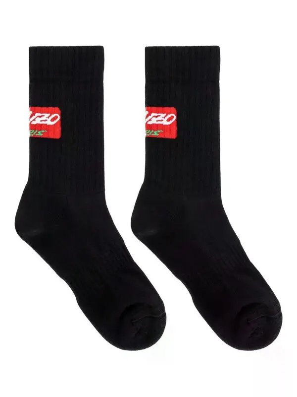 Kenzo Logo Ribbed Socks