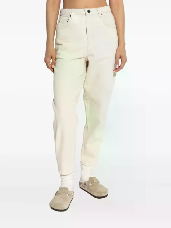 American Vintage Leather-patch Five-pocket Jeans