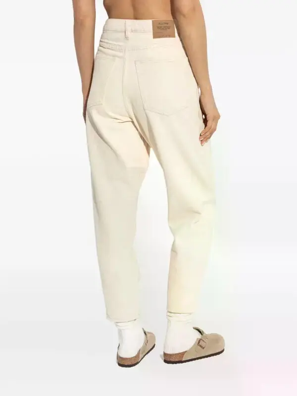 American Vintage Leather-patch Five-pocket Jeans