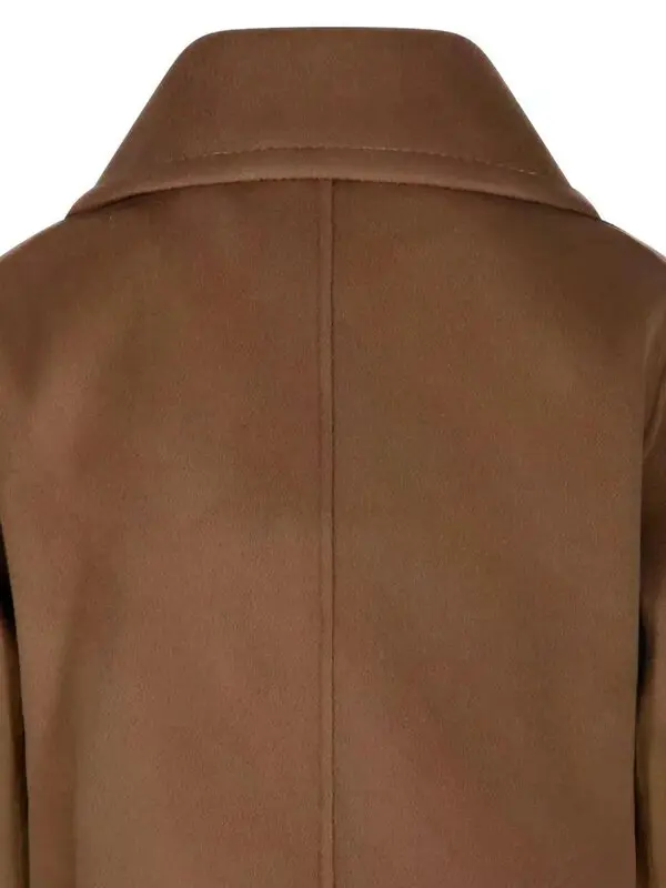Max Mara Double-breasted Buttoned Coat - Brown