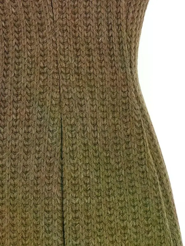 Giuseppe Di Morabito Cable-knit Mini Dress With Flower Detail