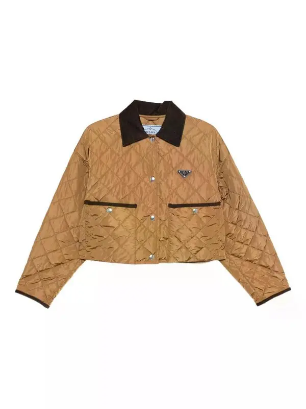 Prada Quilted Corduroy-collar Jacket