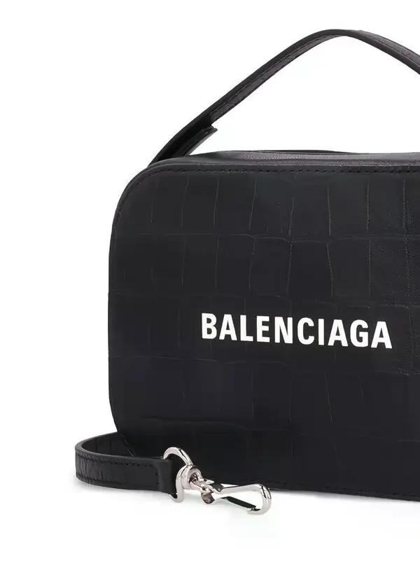 Balenciaga Everyday Xs Crocodile-effect Shoulder Bag
